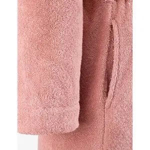 BOSS Edge Hooded Cotton Bathrobe - Blush