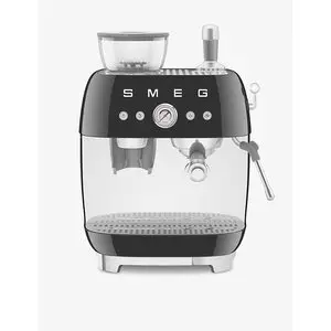 SMEG Egf03whuk Espresso Coffee Machine And Grinder - Black