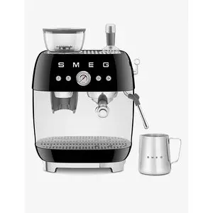 SMEG Egf03whuk Espresso Coffee Machine And Grinder - Black