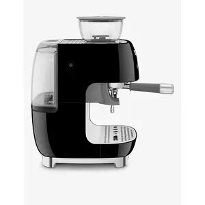 SMEG Egf03whuk Espresso Coffee Machine And Grinder - Black