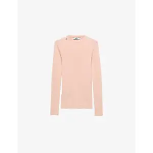 Prada Slim-fit Virgin Wool Jumper - Pink