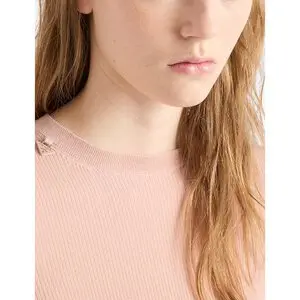 Prada Slim-fit Virgin Wool Jumper - Pink