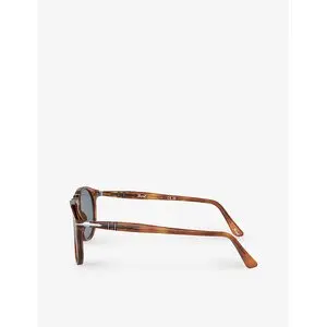 Persol Acetate Round Frame Sunglasses - Brown