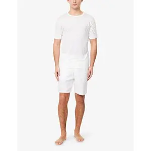 Sunspel Regular-fit Crewneck Stretch-jersey T-shirt - White