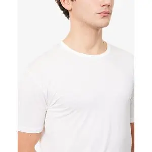 Sunspel Regular-fit Crewneck Stretch-jersey T-shirt - White