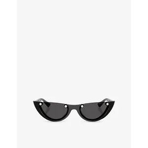 JIMMY CHOO Cat-eye Acetate Sunglasses - Black