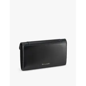 BVLGARI Serpenti Forever Large Leather Wallet - Black