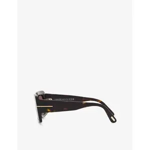 TOM FORD Rectangle-frame Sunglasses - Brown