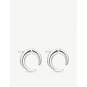 SHAUN LEANE Quill Talon Hoop Earrings - Silver
