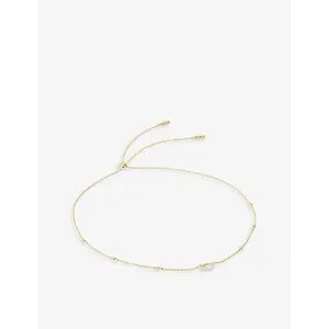 CARAT* LONDON Linden 18ct Yellow -plated Sterling Silver Cubic Zirconia Necklace - Gold
