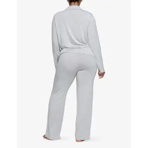 SKIMS Long-sleeve Button-up Modal-jersey Sleep Set
