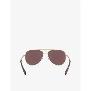Michael Kors Aviator-frame Metal Sunglasses