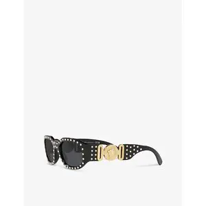 Versace Ve4361 Rectangle-frame Sunglasses - Black