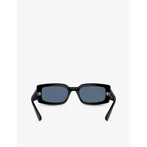Ray-ban Acetate Pillow-frame Sunglasses - Black