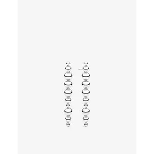 SIF JAKOBS Bormio Lungo Rhodium-plated Drop Earrings - Silver