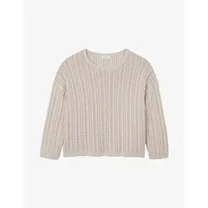 THE WHITE COMPANY Cable-knit Cotton Jumper