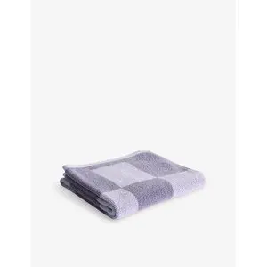 HAY Check-pattern Cotton Hand Towel - Lavender