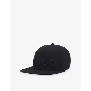 Hugo Embroidered-logo Cotton Cap - Black