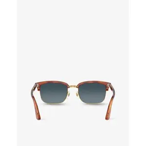 Persol Rectangle-frame Acetate Sunglasses - Brown