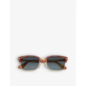 Persol Rectangle-frame Acetate Sunglasses - Brown