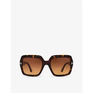 TOM FORD Square-frame Tortoiseshell Acetate Sunglasses - Brown