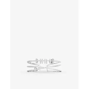 APM MONACO Triple-band Sliding-rings Cuff Bracelet - Silver