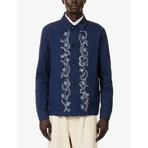 Paul Smith Floral-embroidered Cotton Chore Jacket