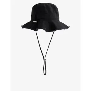 Jacquemus Le Bob Artichaut Cotton-twill Sun Hat - Black