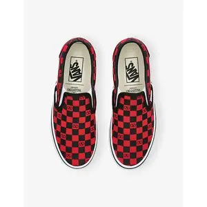 Valentino Garavani X Vans Checked Canvas Slip-on Trainers