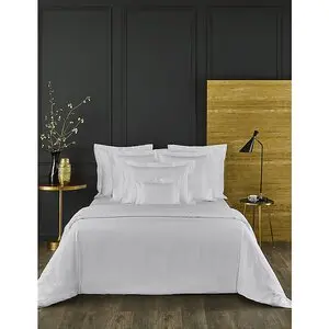 YVES DELORME Triomphe Fitted Cotton Sheet 90cm X 190cm - Blanc