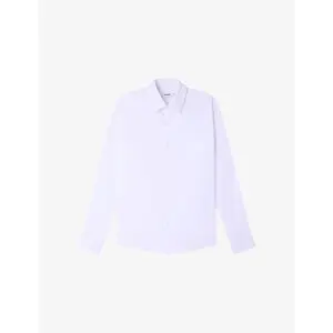Sandro Classic Long-sleeve Cotton-blend Shirt - White
