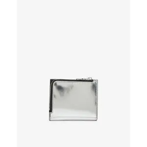 DIESEL® 1dr Bi Fold Zip Mirrored-leather Wallet