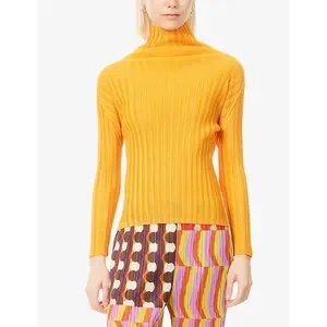 Issey Miyake Monthly Colors Long-sleeve Knitted Top