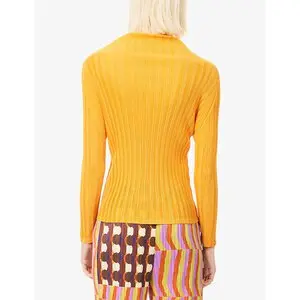 Issey Miyake Monthly Colors Long-sleeve Knitted Top