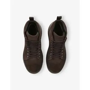 Moon Boot Suede Ankle Boots With Lace-up Fastening
