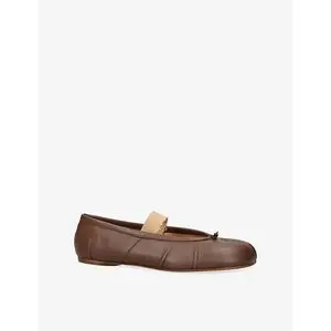 MAISON MARGIELA Tabi Leather Ballerina Flats