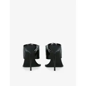 Paris Texas Lidia Thong 105 Patent Leather Mules - Black