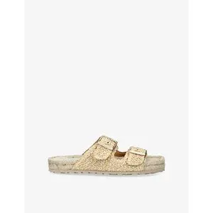 Manebí Nordic Double-strap Raffia Sandals