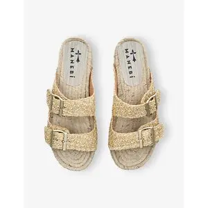 Manebí Nordic Double-strap Raffia Sandals