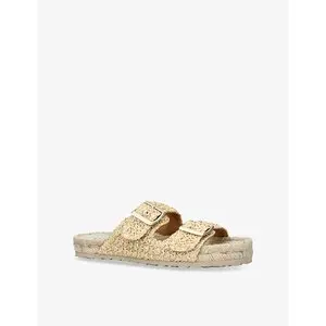 Manebí Nordic Double-strap Raffia Sandals