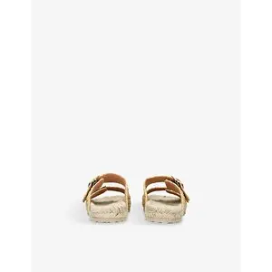 Manebí Nordic Double-strap Raffia Sandals