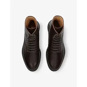 Brunello Cucinelli Lace-up Leather Boots