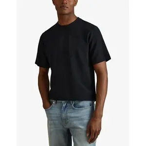 REISS Wick Textured Stretch-woven T-shirt