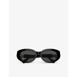 SWAROVSKI Oval Gem-embellished Acetate Sunglasses