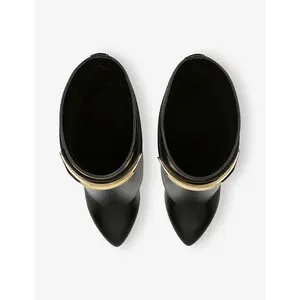 Givenchy Shark 95 Leather Ankle Boots - Black