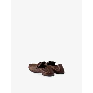 Prada Shuffle Antiqued Leather Loafers