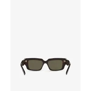 Gucci Gg1529s Square-frame Acetate Sunglasses - Brown