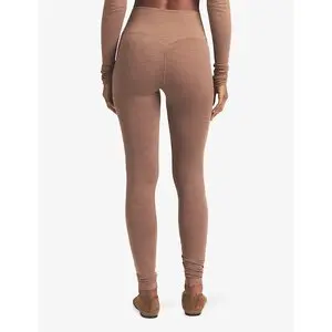 SKIMS High-waisted Ribbed Wool-blend Leggings