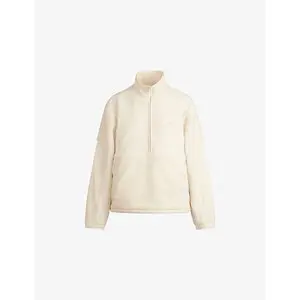 SKIMS Teddy Logo-embellished Fleece Sweatshirt