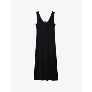 Zadig&Voltaire Renzo V-neck Maxi Dress - Black